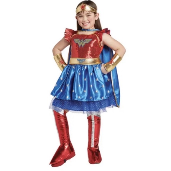 Costumes | New Dc Comics Wonder Women Super Hero Kids Costume Cape ...
